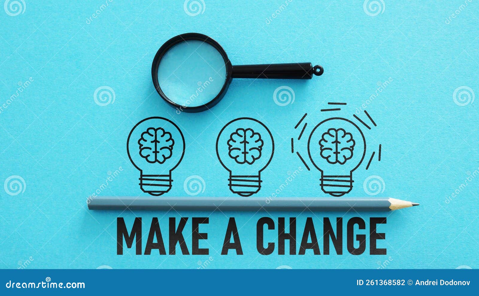 Make a Change is Shown Using the Text Stock Photo - Image of adapt ...