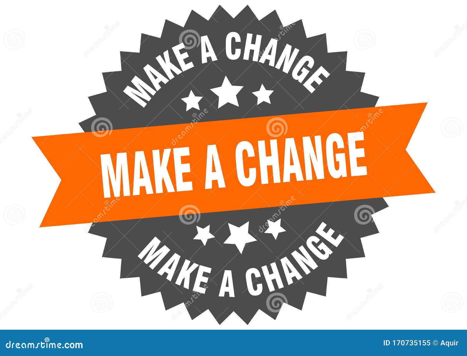 Make a Change Sign. Make a Change Circular Band Label. Make a Change ...