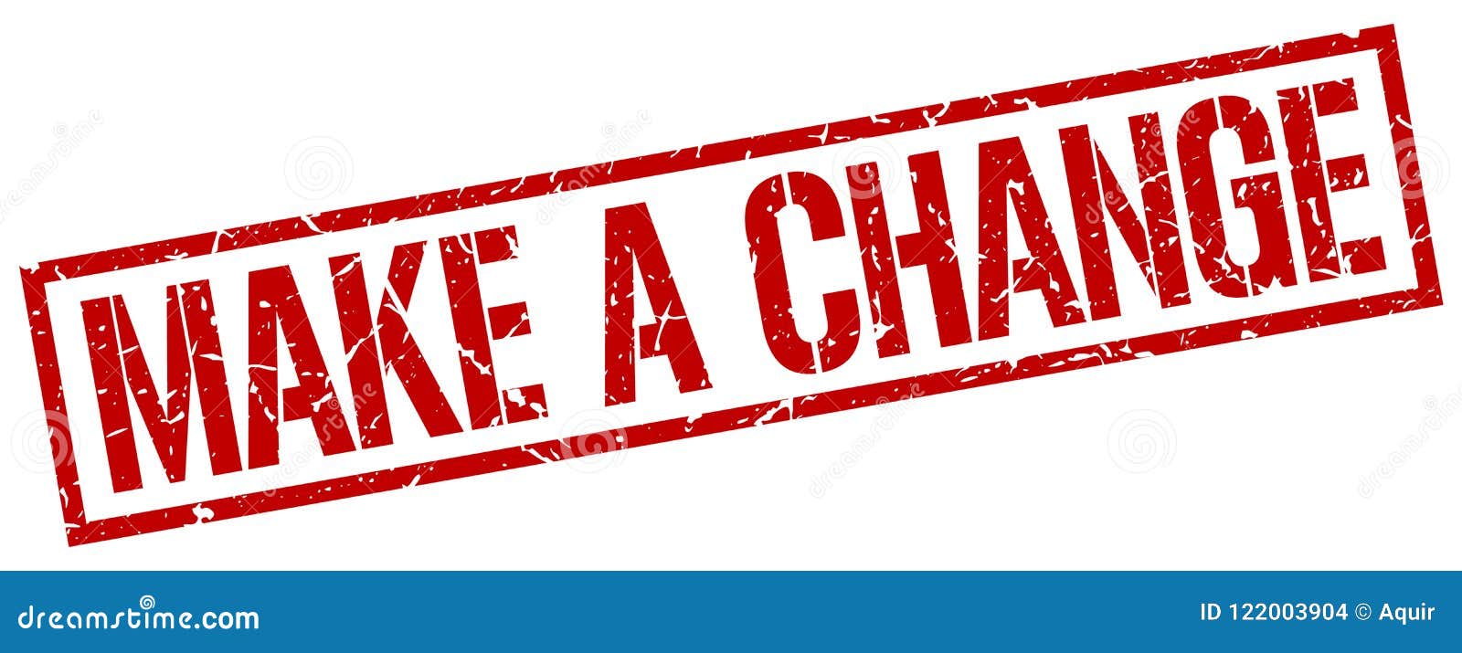 Make a change stamp stock vector. Illustration of insignia - 122003904