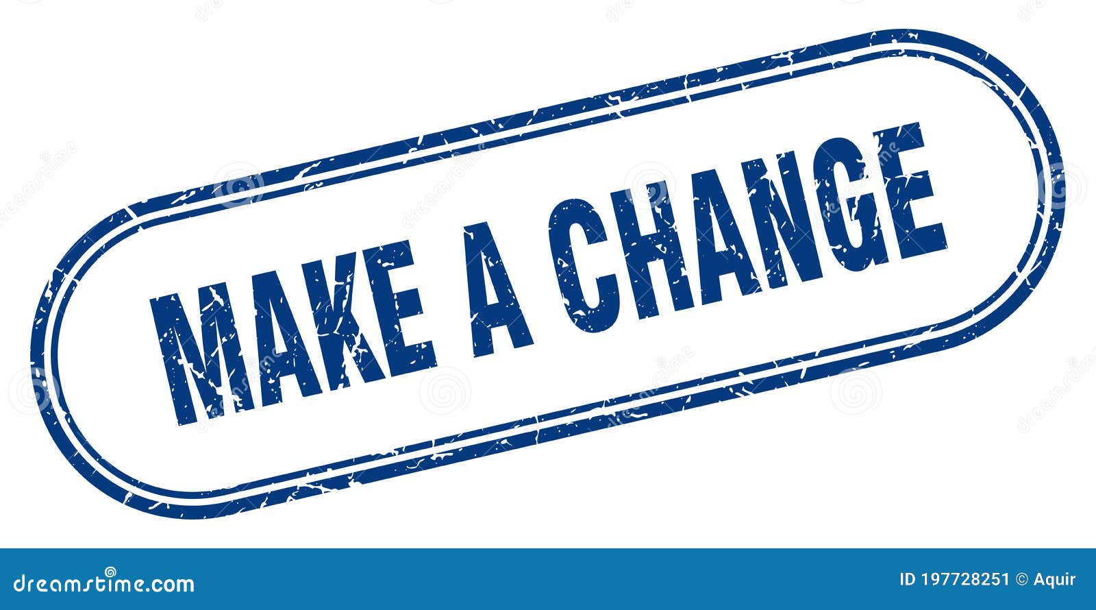 Make a change stamp stock vector. Illustration of insignia - 197728251