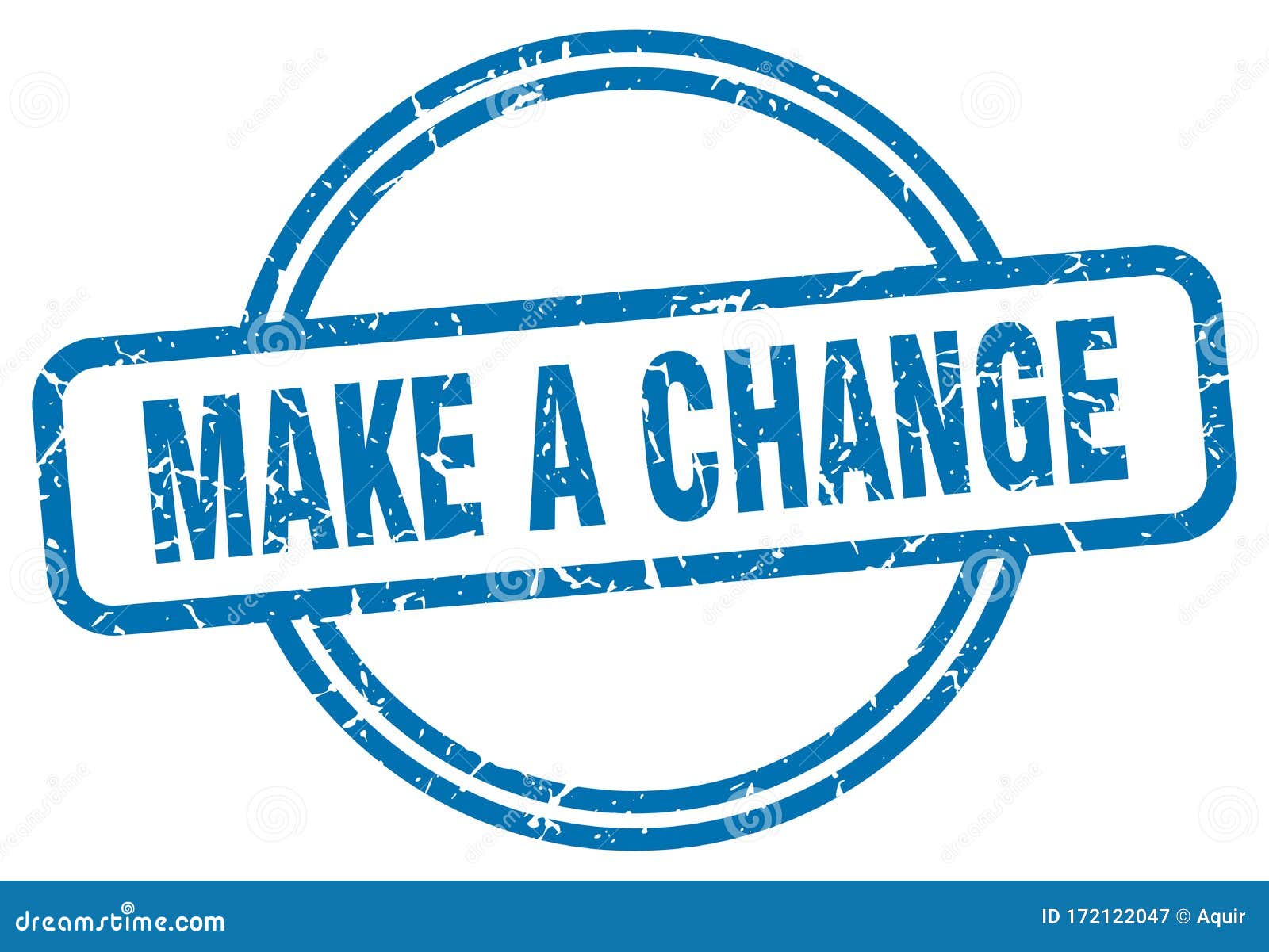 Make a Change Stamp. Make a Change Round Grunge Sign Stock Vector ...