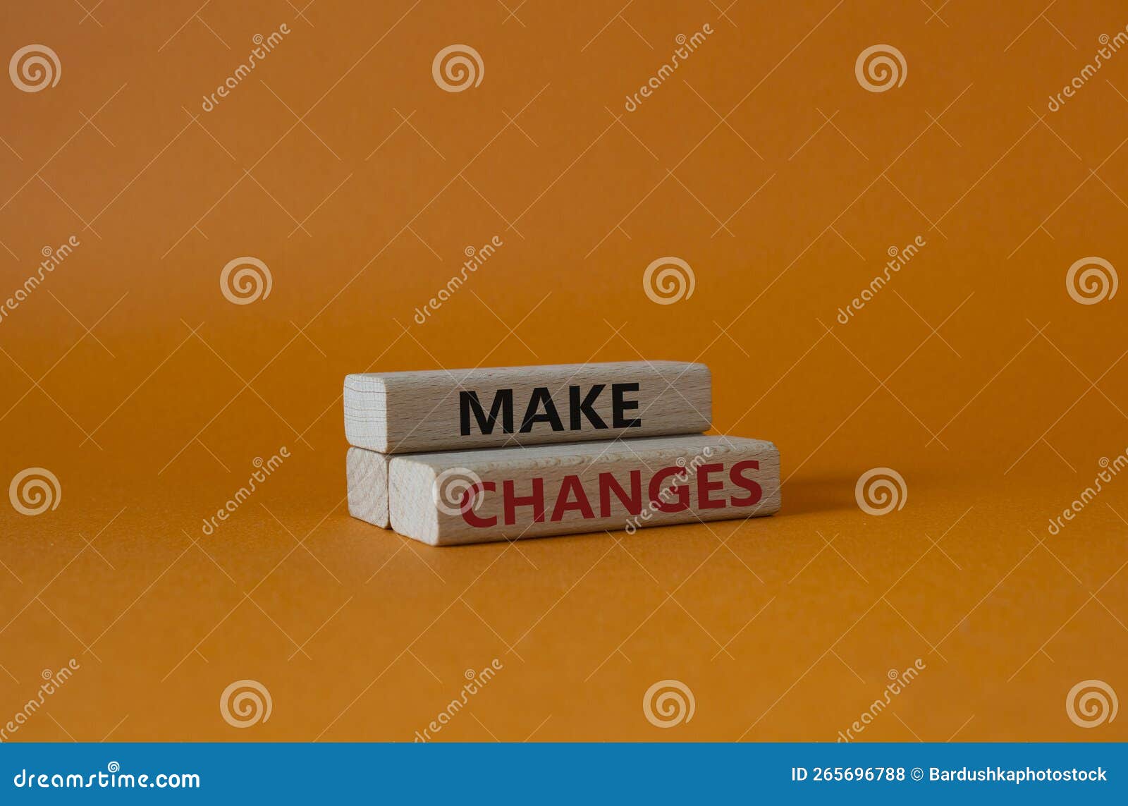 Make Changes Symbol. Wooden Blocks with Words Make Changes. Beautiful ...