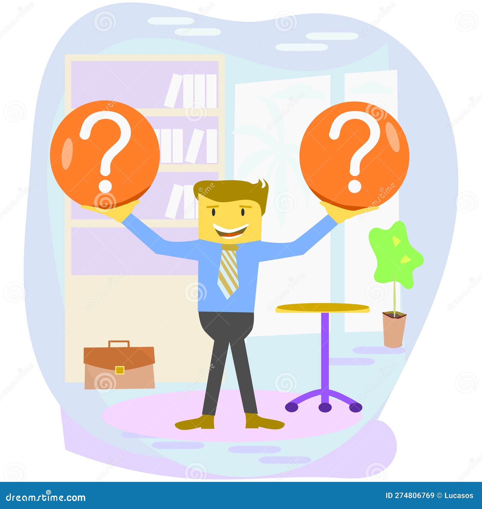 Make Choice, Decision Concept. Stock Vector - Illustration of employee ...
