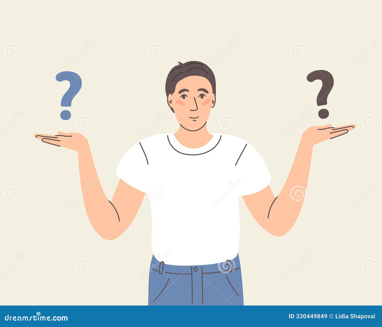 Make Choice, Decision Concept. Puzzled Business Man Doubting, Deciding ...