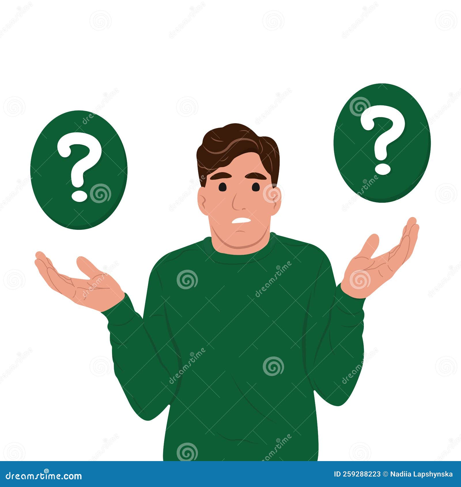 Make Choice, Decision Concept. a Young Man Makes a Choice, Thinks ...