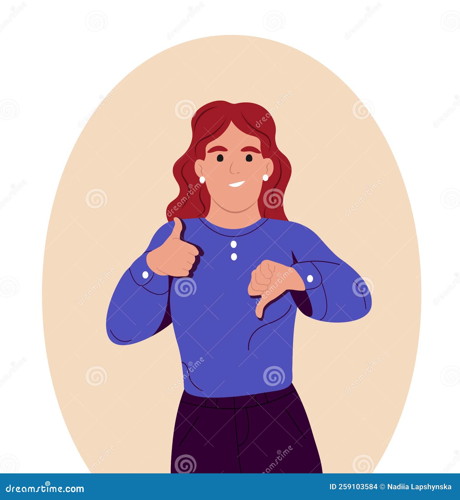 Make Choice, Decision Concept. a Young Woman Makes a Choice, Thinks ...