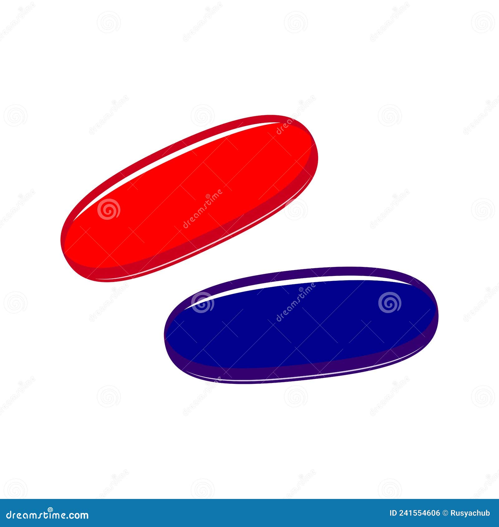 Make a Choice True or False. Blue and Red Pills Stock Vector ...