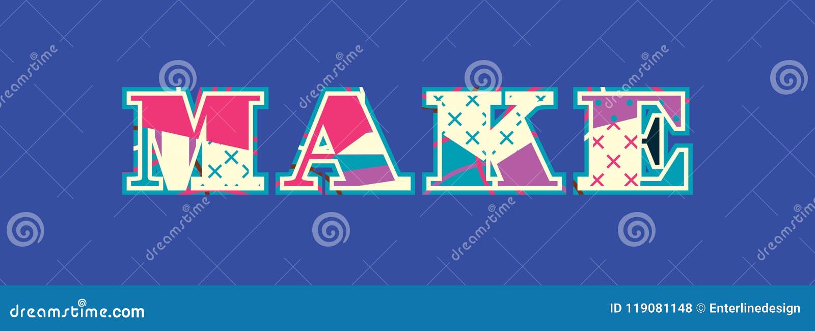 Make Concept Word Art Illustration Stock Vector - Illustration of ...