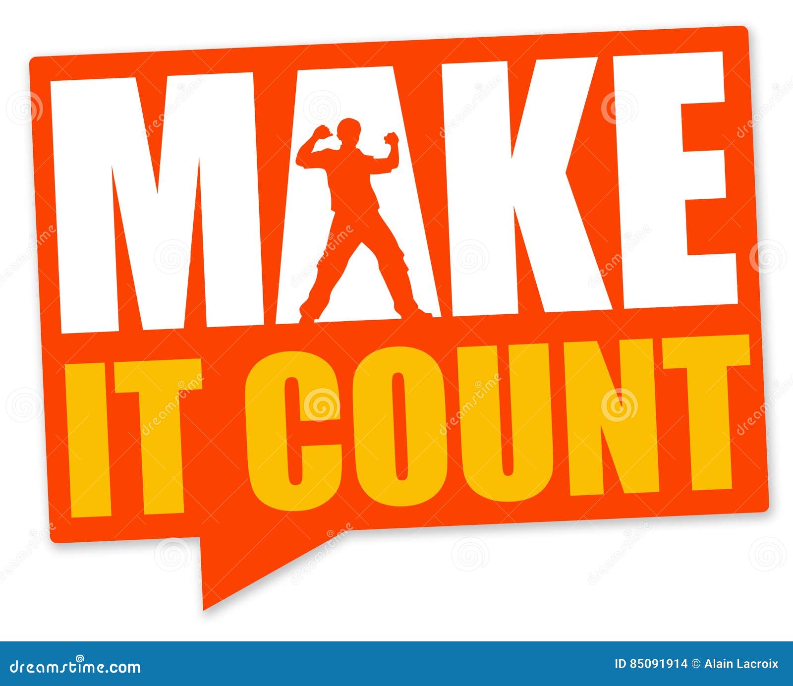 Make it count stock illustration. Illustration of achieve - 85091914