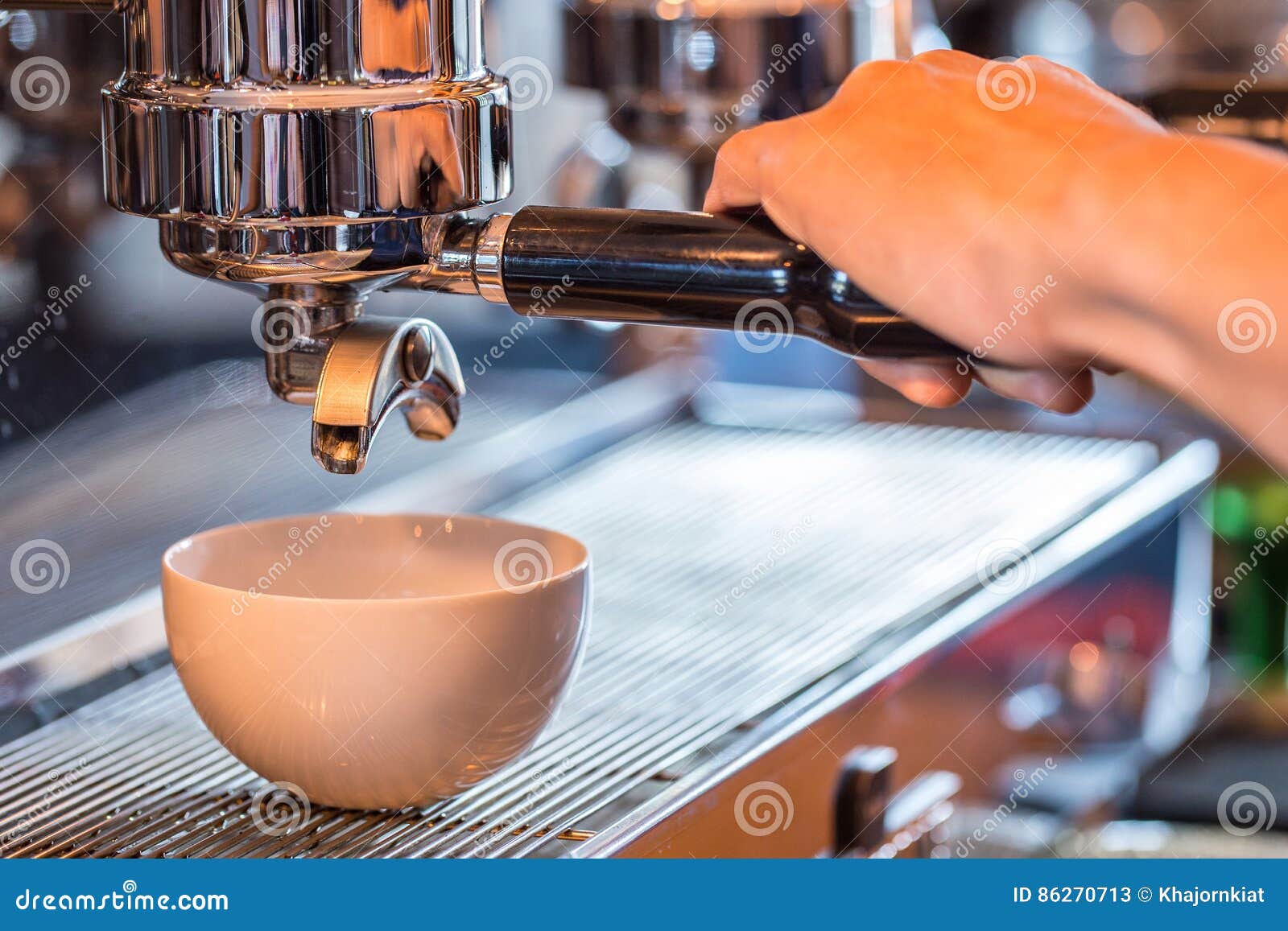 Make a cup of coffee stock image. Image of shop, industry - 86270713