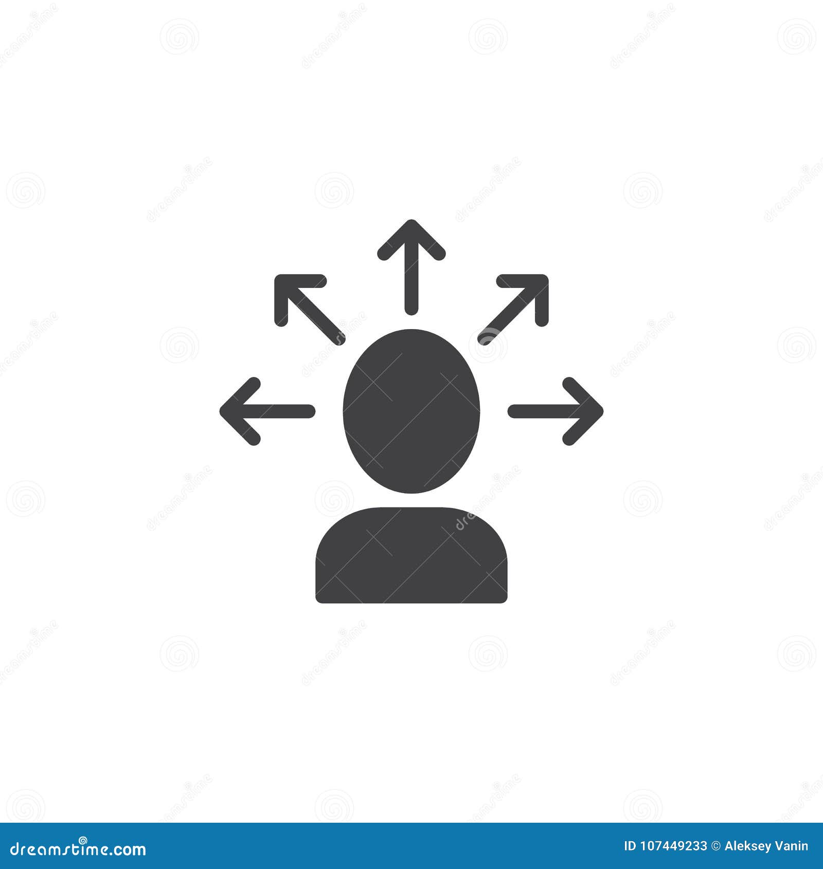 Make decision icon vector stock vector. Illustration of icon - 107449233