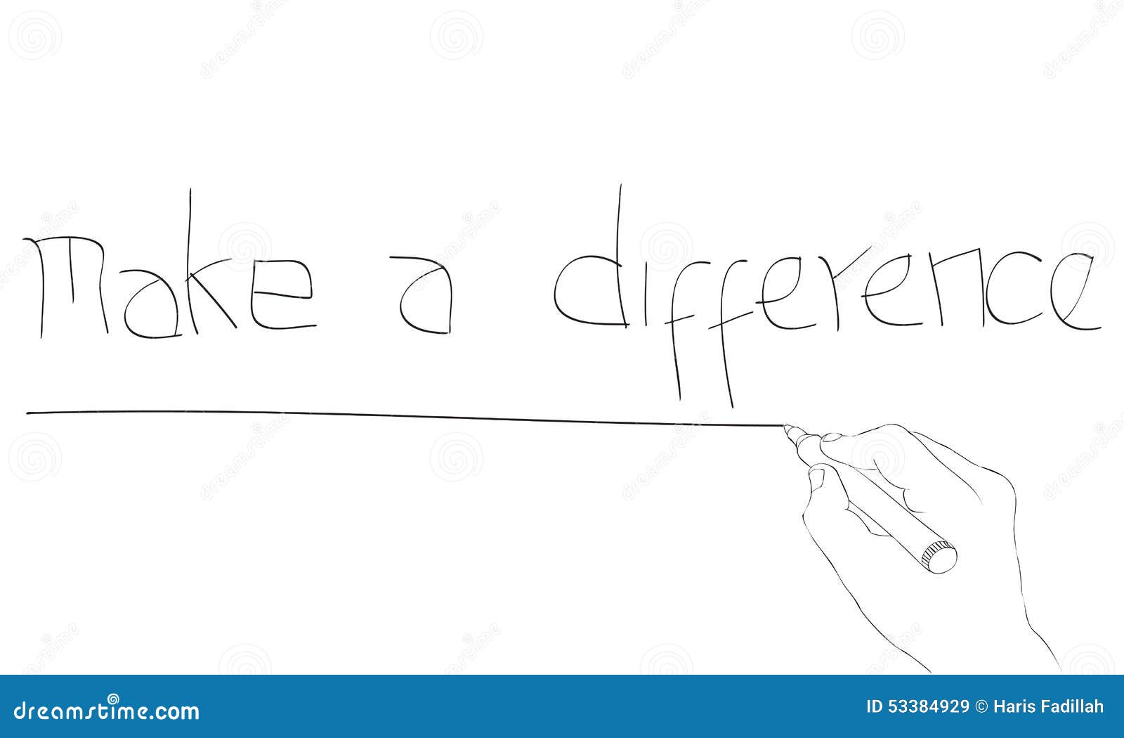 Make a difference stock vector. Illustration of superior - 53384929