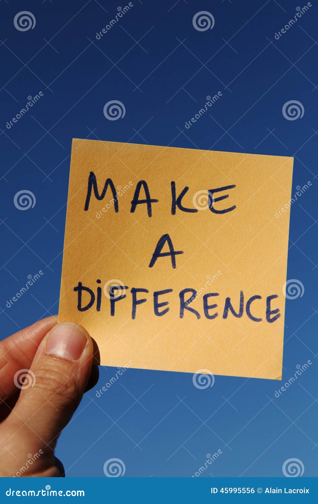 Make a difference stock photo. Image of contribute, achievement - 45995556