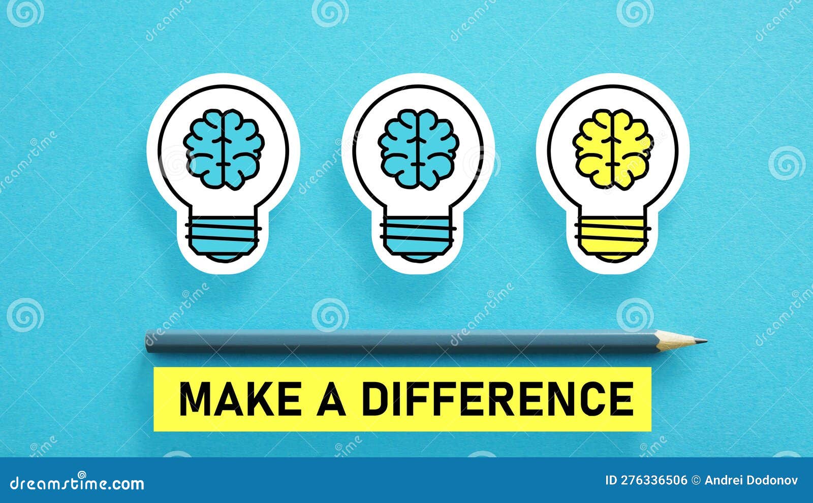 Make a Difference is Shown Using the Text and Picture of Different ...
