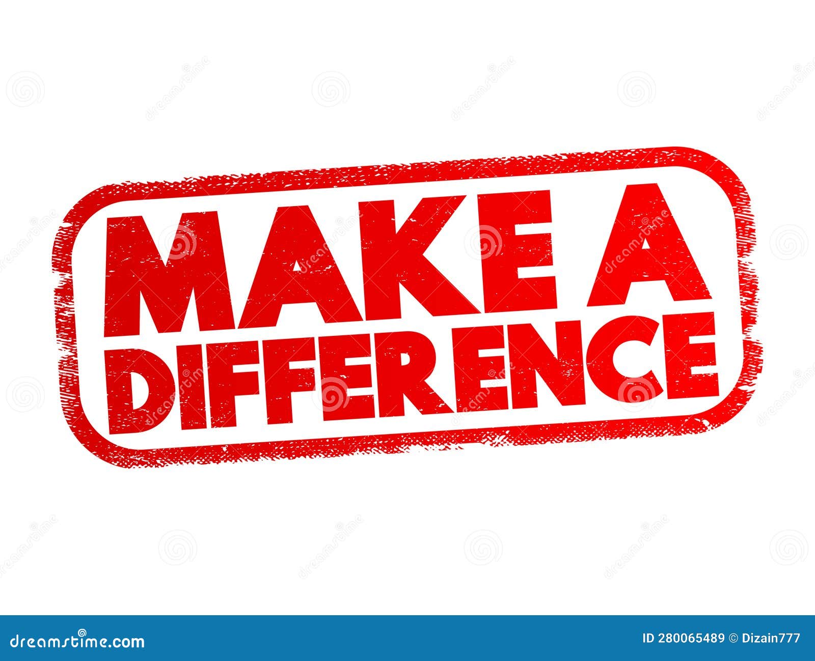 Make a Difference Text Stamp, Concept Background Stock Illustration ...