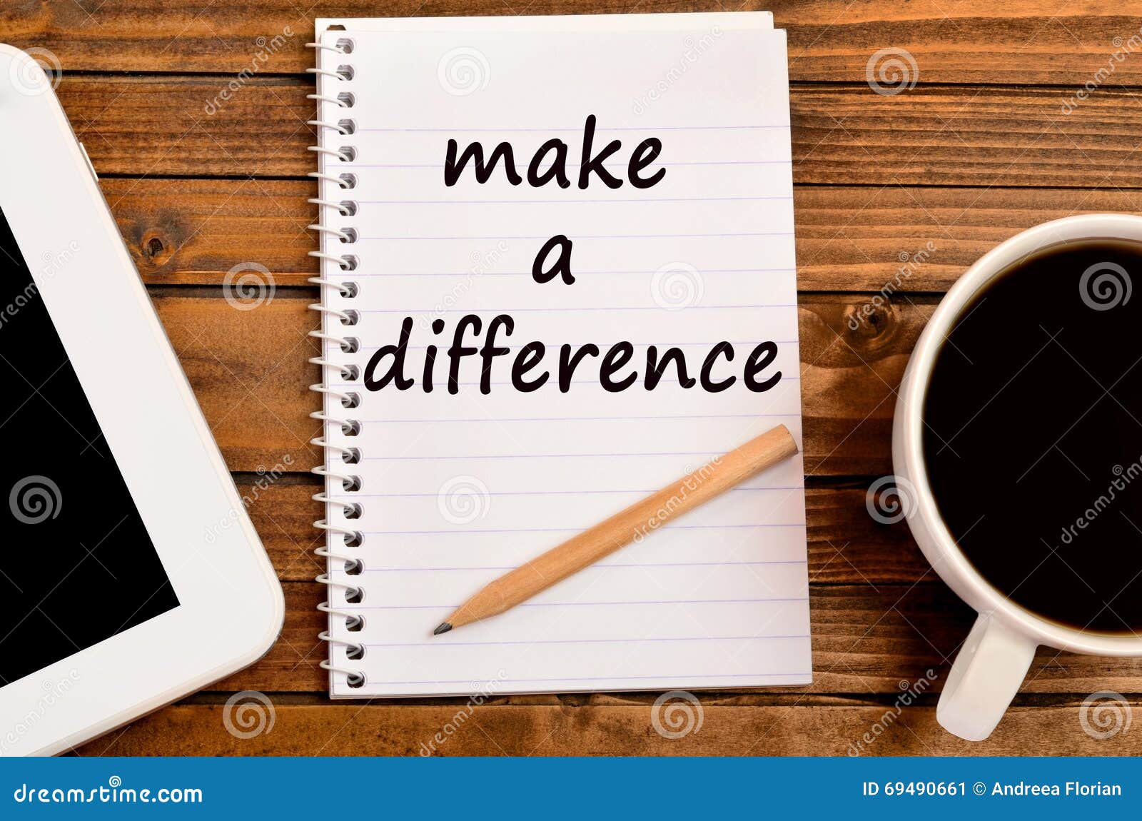 Make a difference words stock image. Image of creative - 69490661