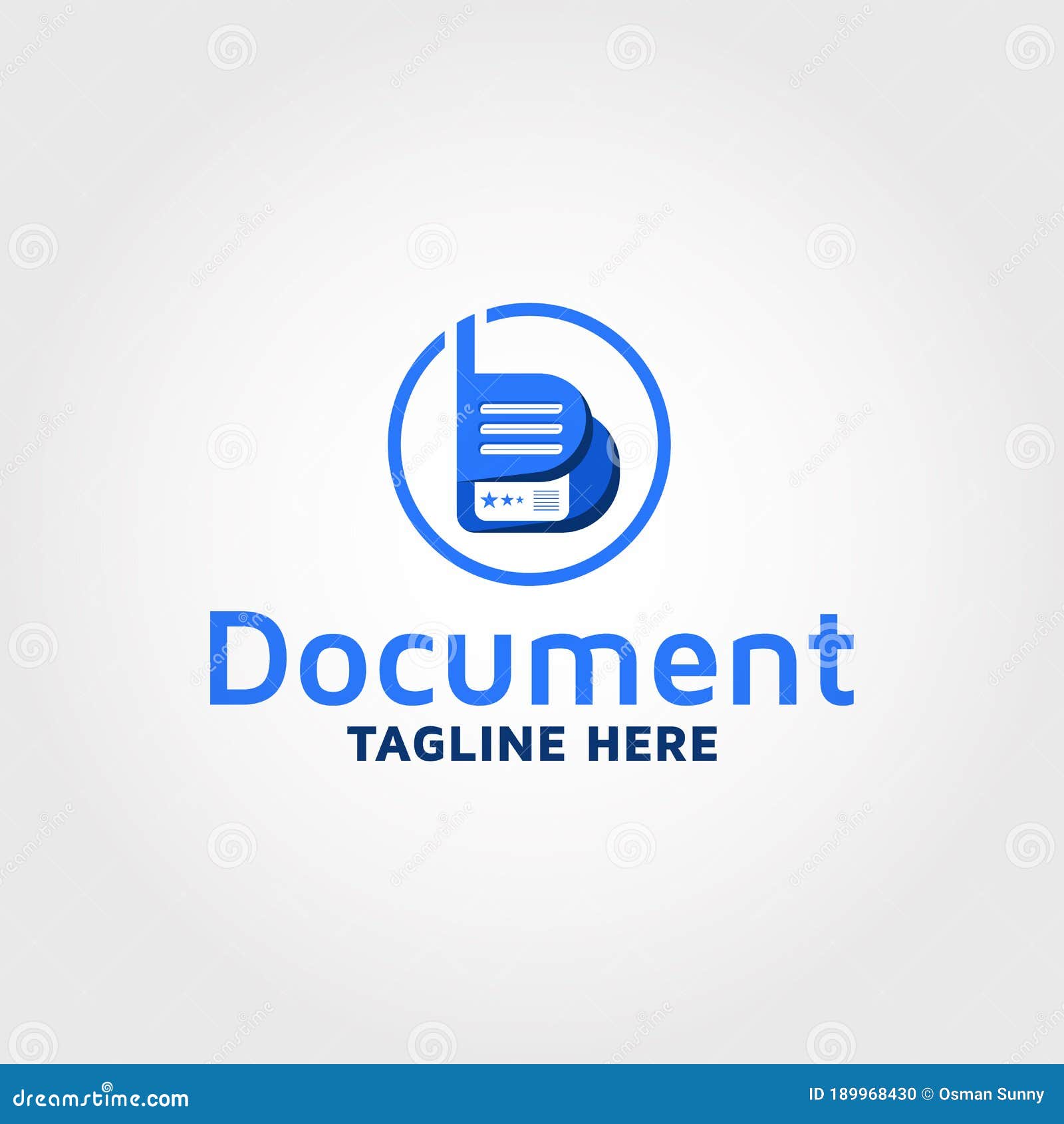 Make Document Vector Logo Design Template Stock Vector - Illustration ...