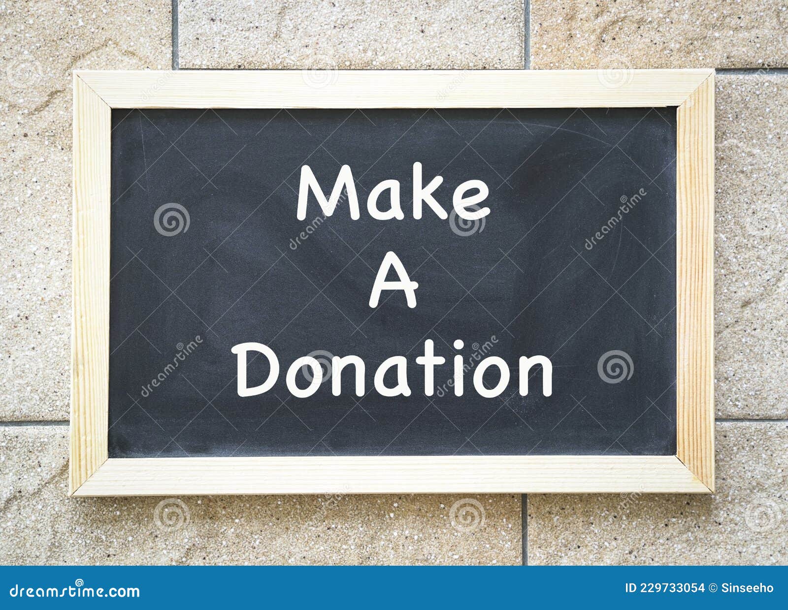 Make a Donation, Words on Black Board. Stock Photo - Image of black ...