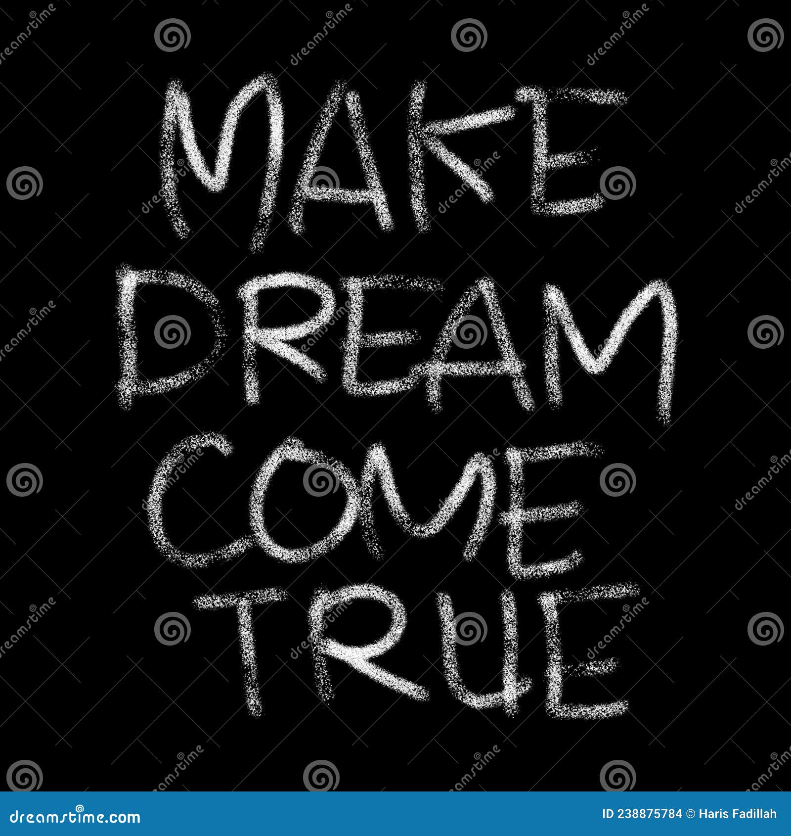 Make dream come true stock illustration. Illustration of alphabet ...