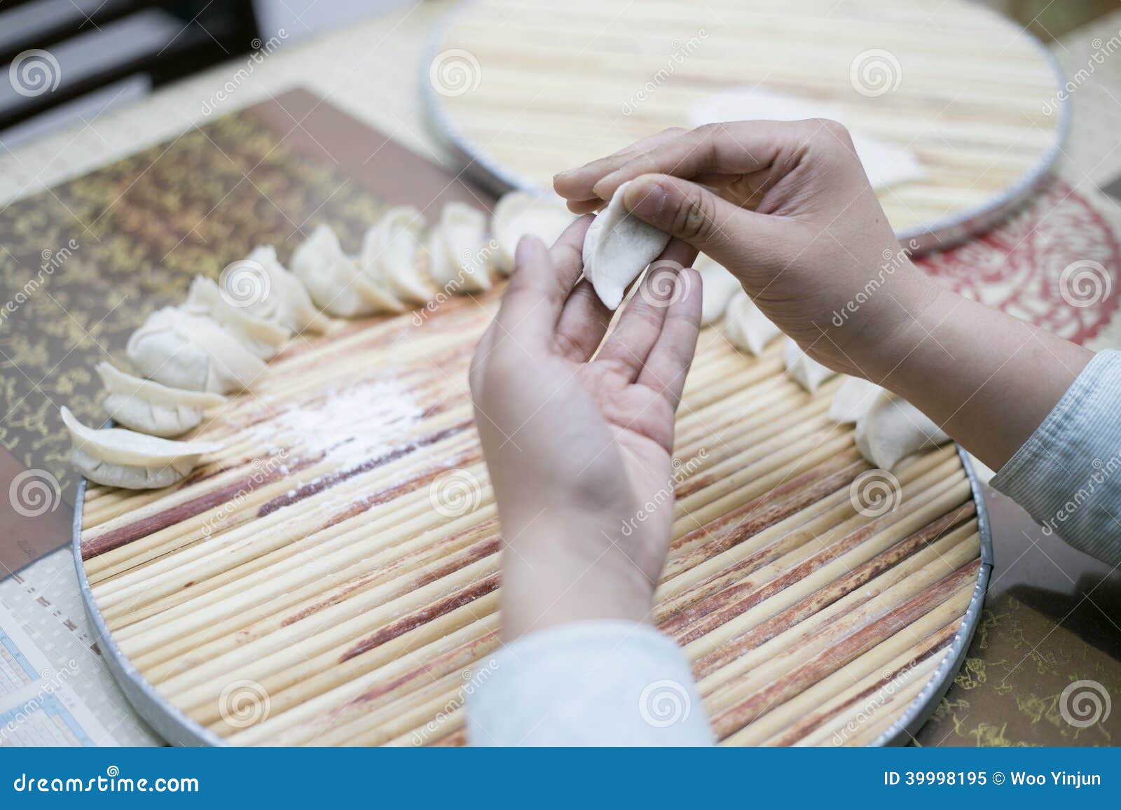 Make a dumpling stock image. Image of people, cooking - 39998195