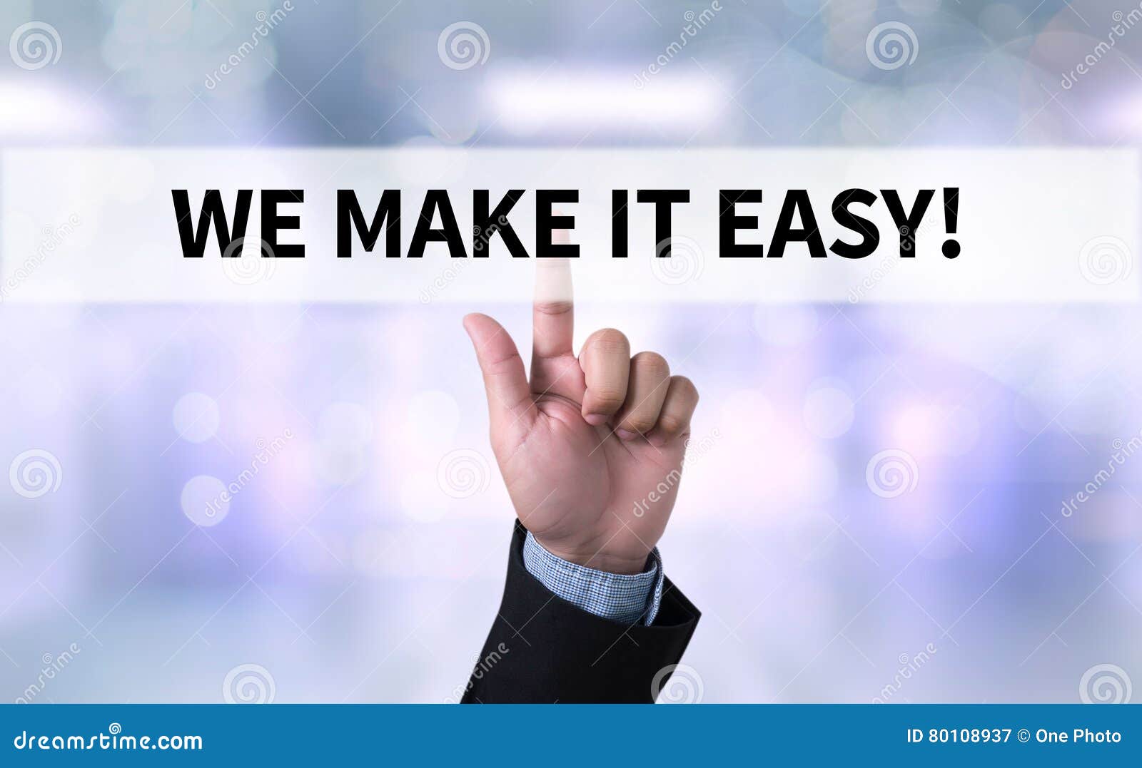 We MAKE it EASY! stock image. Image of blackboard, hotline - 80108937