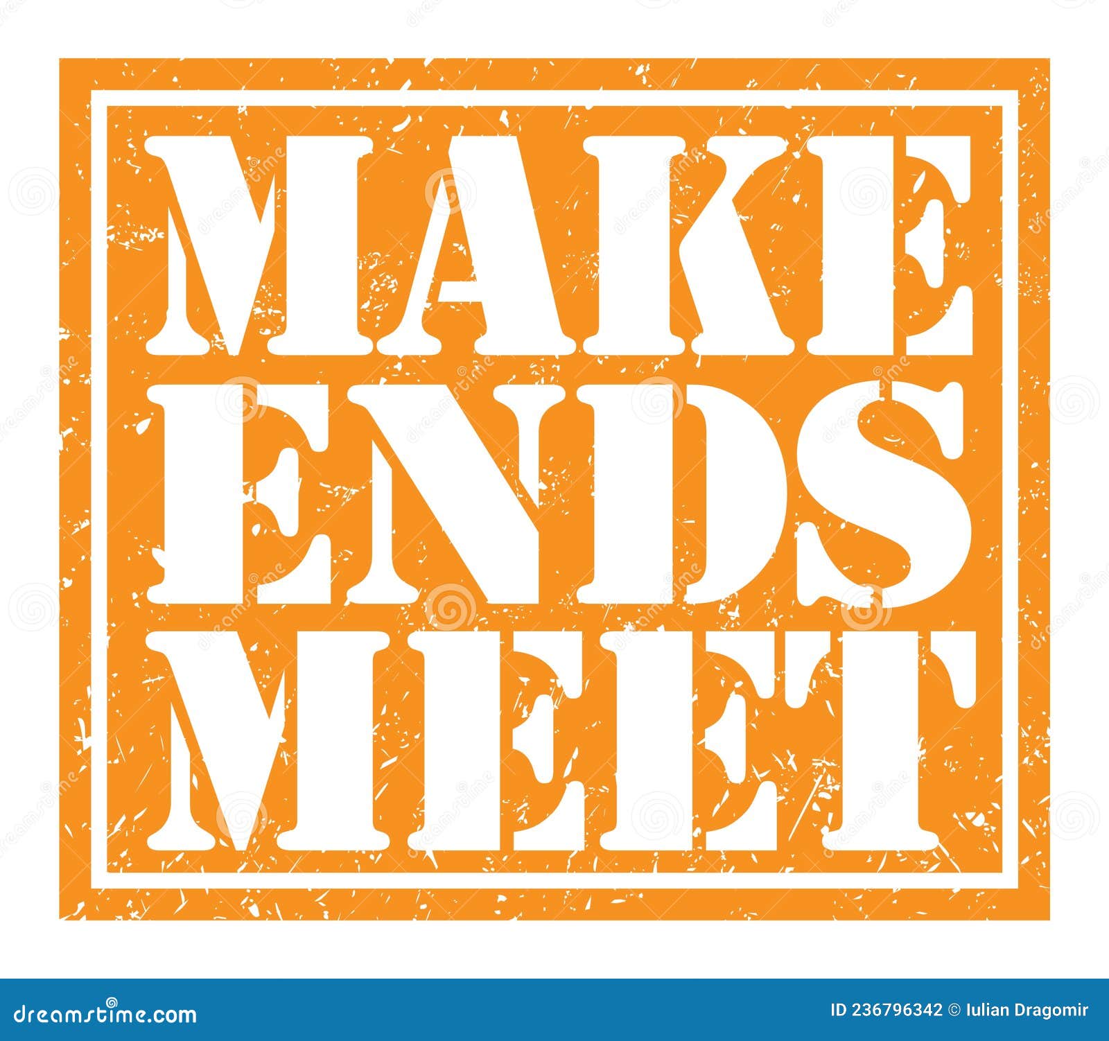 Make Ends Meet Concept. Man Holding Rope Connecting The Bank And House ...