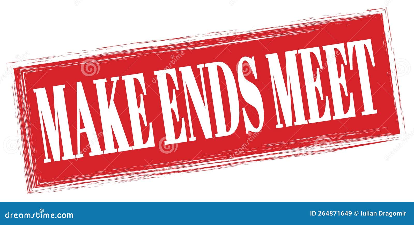MAKE ENDS MEET Text Written on Red Stamp Sign Stock Illustration ...