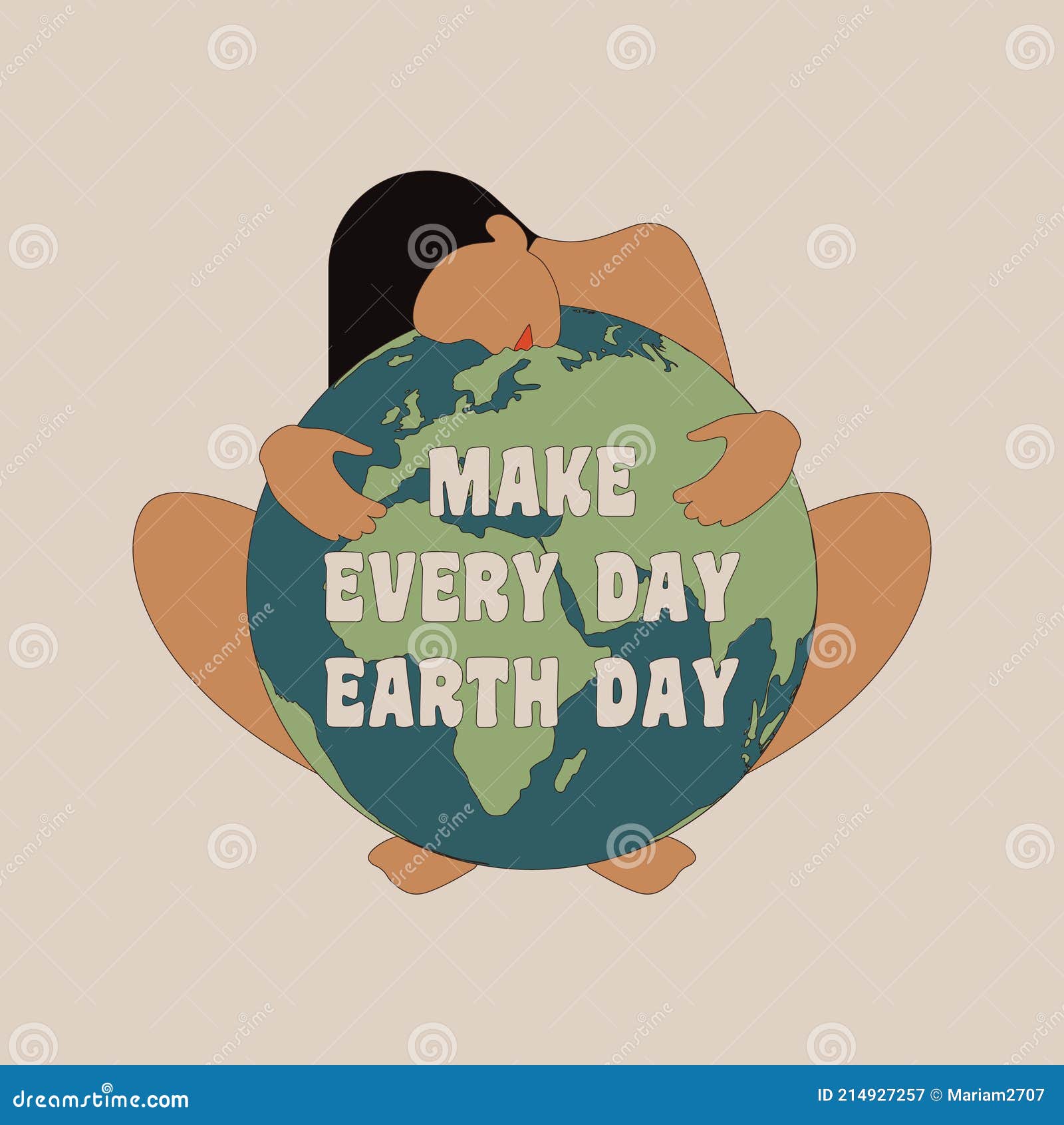 Make every day Earth day. stock illustration. Illustration of ...
