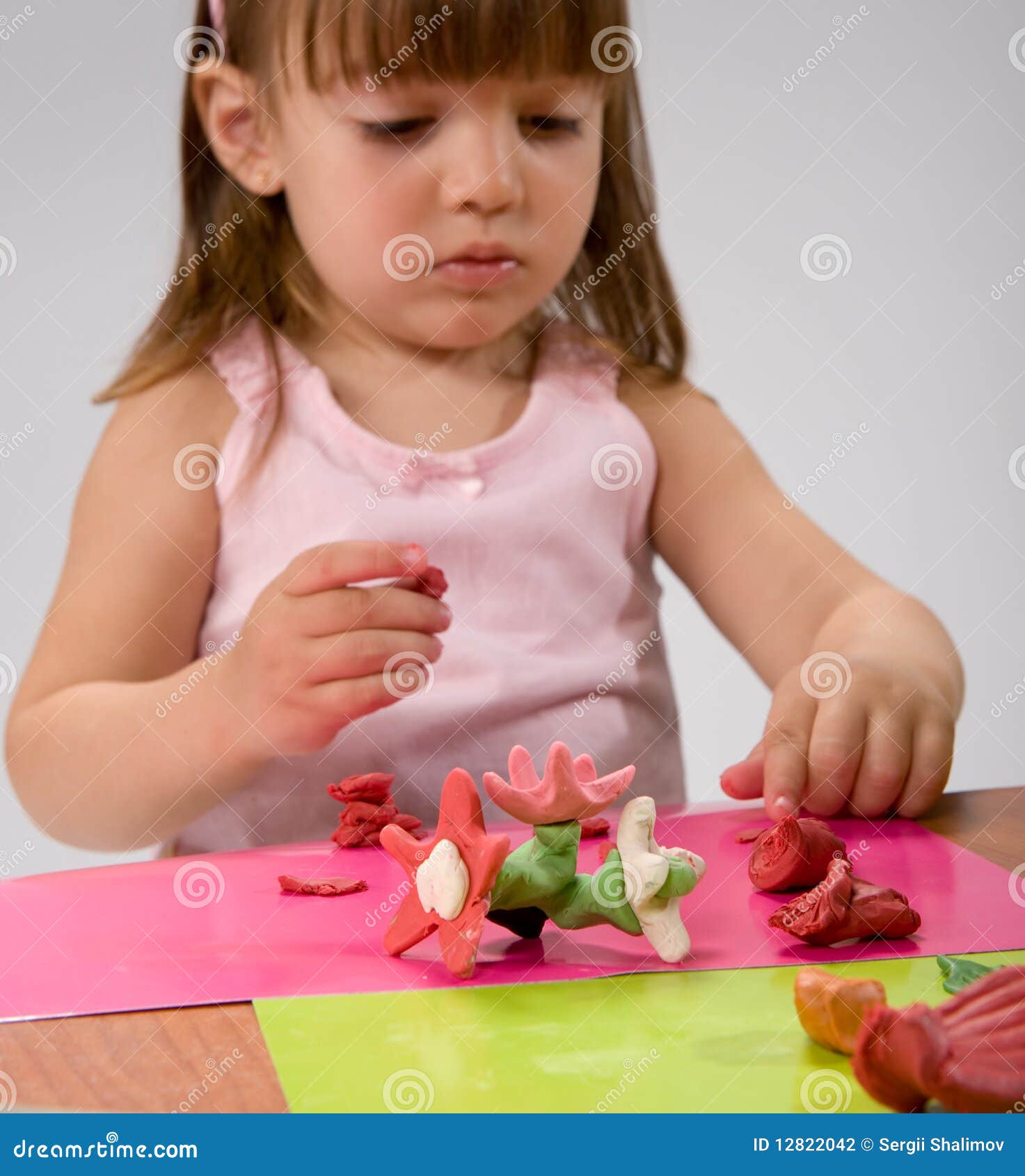 Make figurines of clay stock photo. Image of girl, activity - 12822042