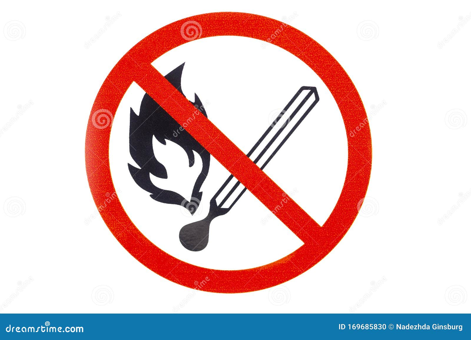 Make a fire is prohibited stock photo. Image of dangerous - 169685830