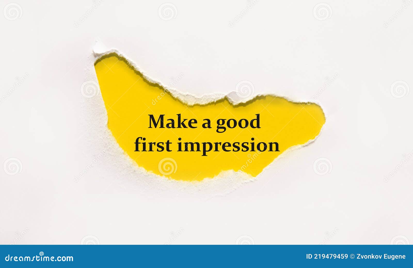 Make a Good First Impression on Brown Envelope Stock Image - Image of ...