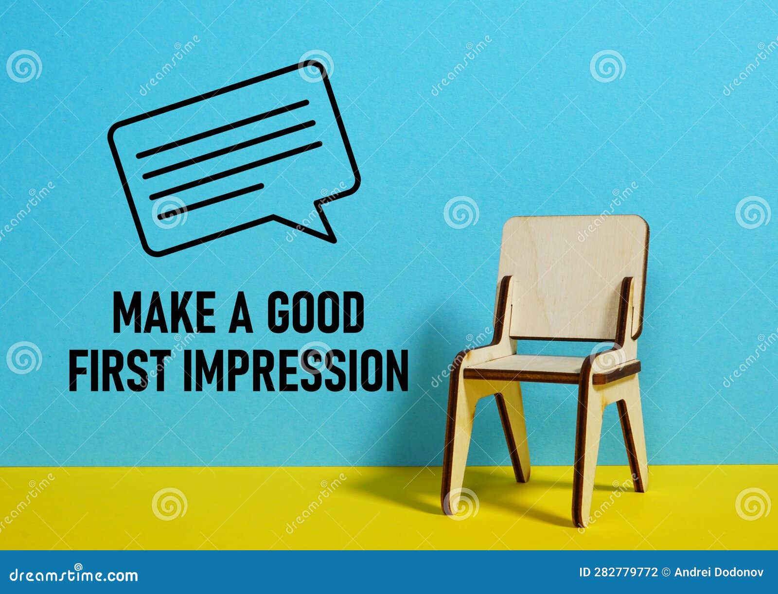 Make a Good First Impression is Shown Using the Text and Picture of ...