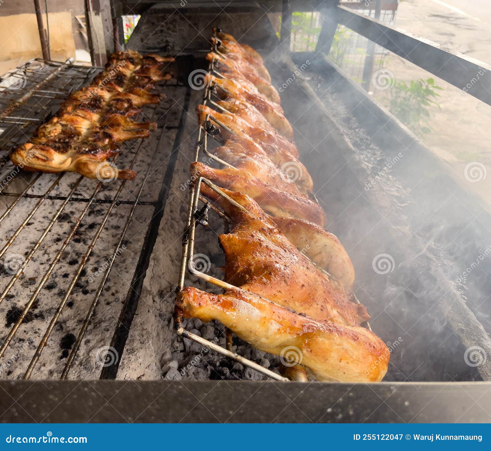 Make the Grilled Chicken Look Appetizing. Stock Image - Image of smoked ...