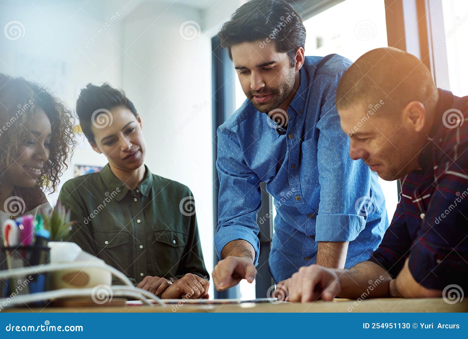 They Make High Quality Decisions Together. a Group of Coworkers ...