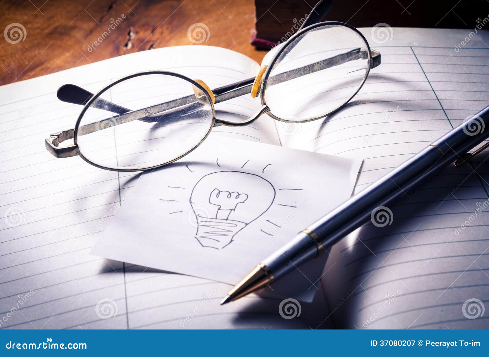 Make an idea. stock image. Image of knowledge, office - 37080207