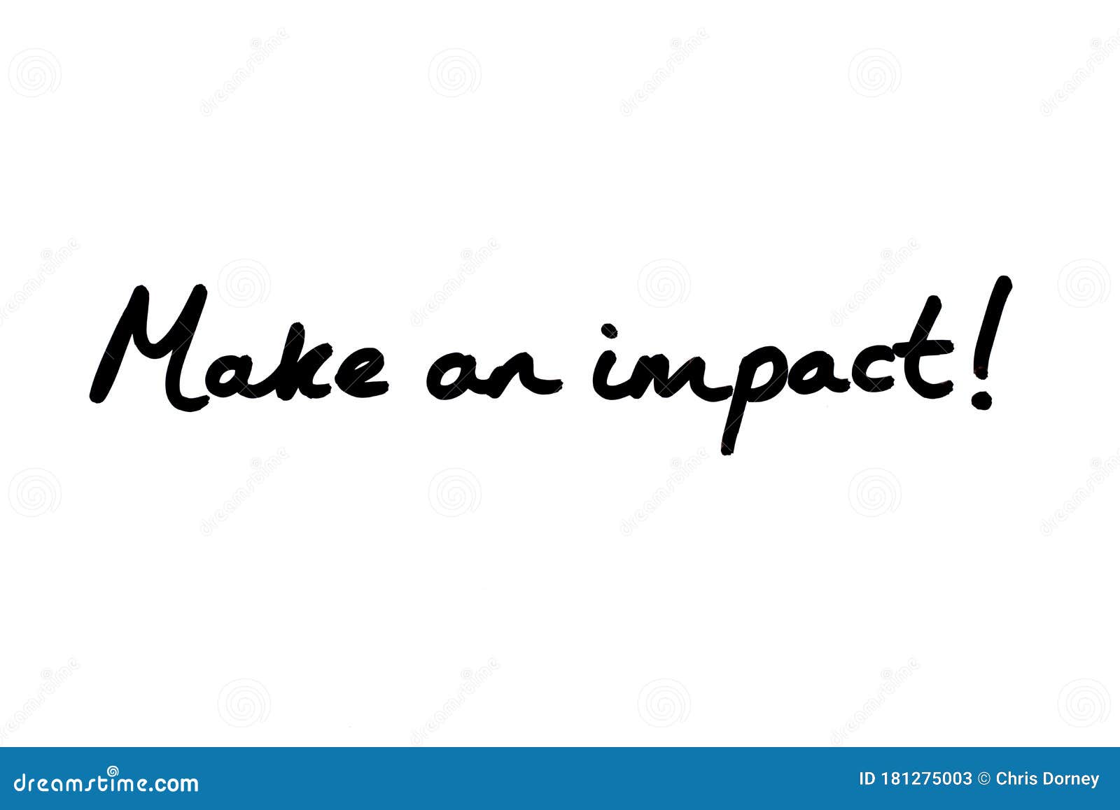Make an Impact stock illustration. Illustration of helping - 181275003