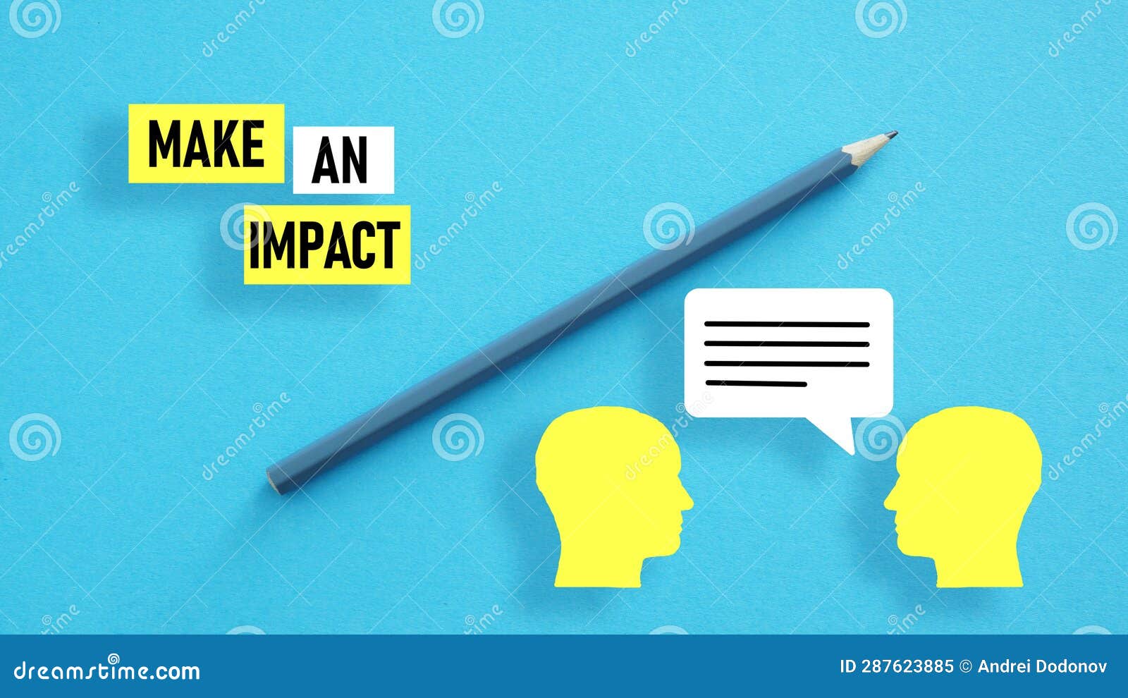 Make an Impact is Shown Using the Text Stock Image - Image of impact ...