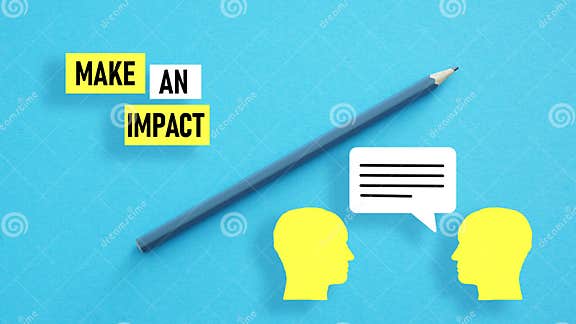 Make an Impact is Shown Using the Text Stock Image - Image of impact ...