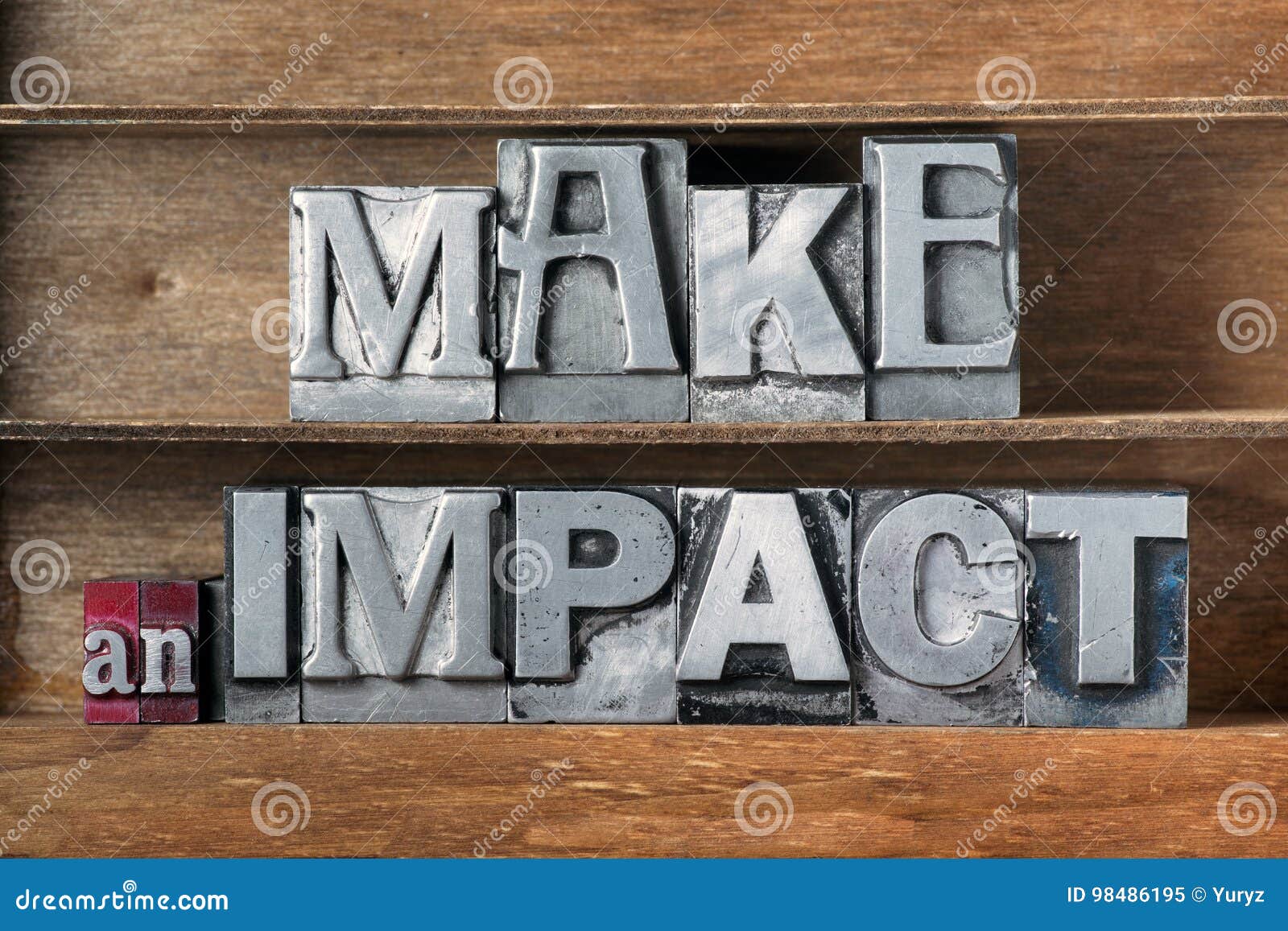 Make an impact tray stock image. Image of success, metallic - 98486195