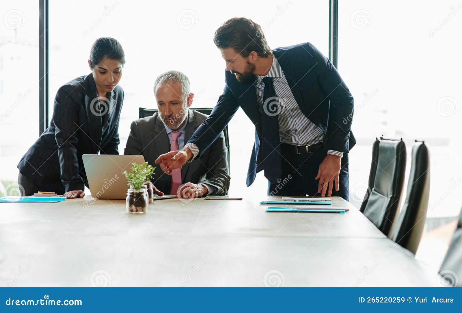 They Make Important Decisions Every Day. a Group of Executives Having a ...