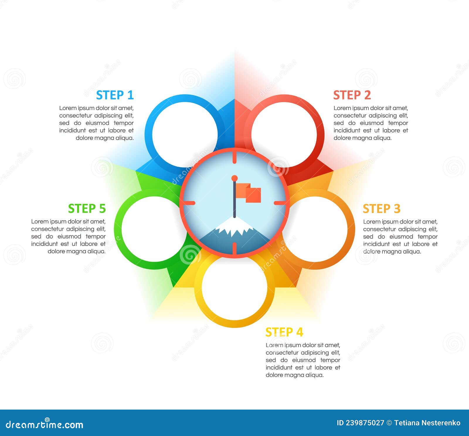 Make Life Plan Infographic Chart Design Template Stock Vector ...