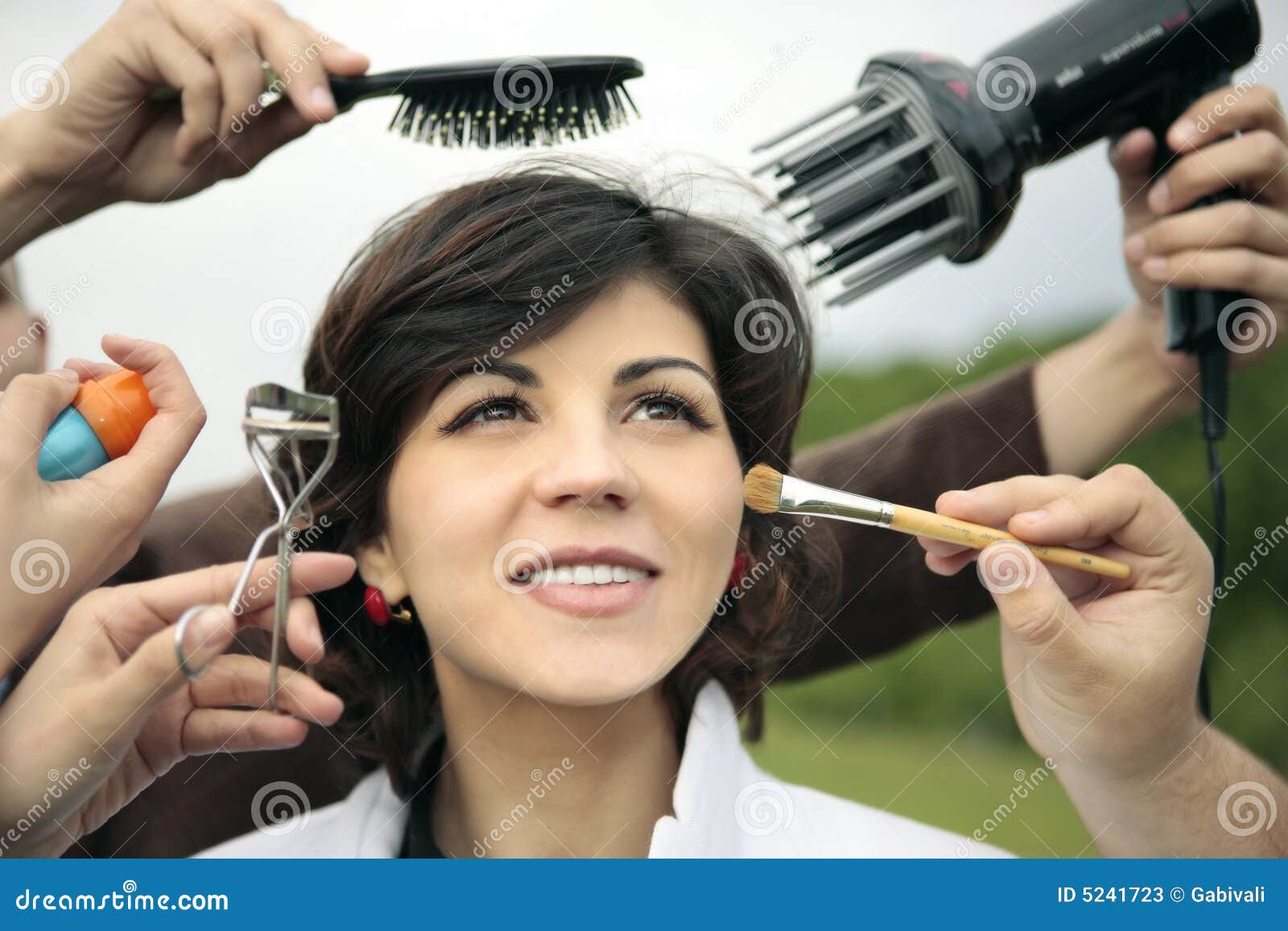 Make me beautiful stock image. Image of interested, hair - 5241723
