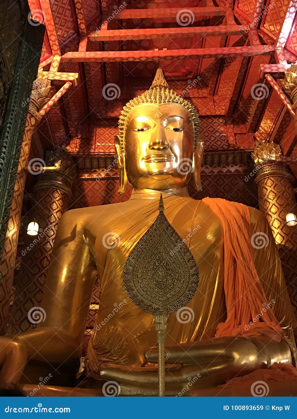 Big golden buddha stock image. Image of buddha, merit - 100893659
