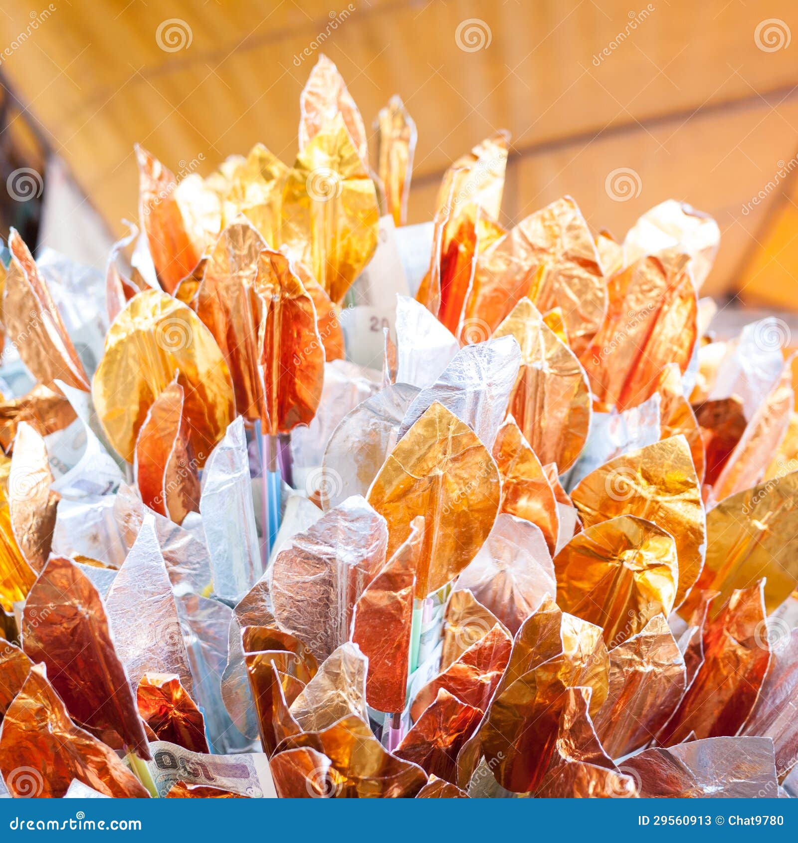 Make Merit In The Buddhist Ceremony In Thai Traditional Wedding Royalty ...