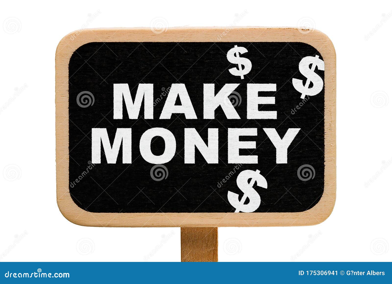 Make money illustration stock image. Image of wood, copy - 175306941