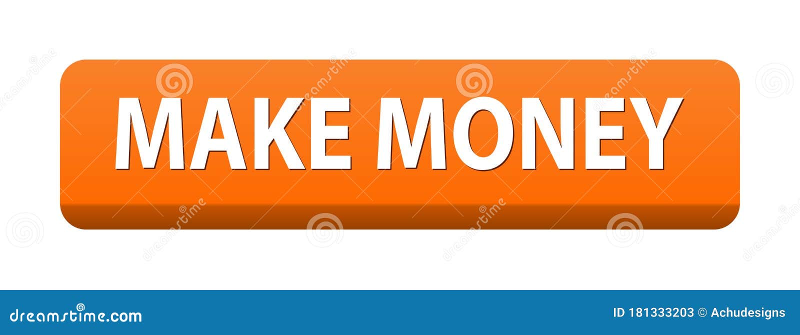 Make money button stock vector. Illustration of banking - 181333203