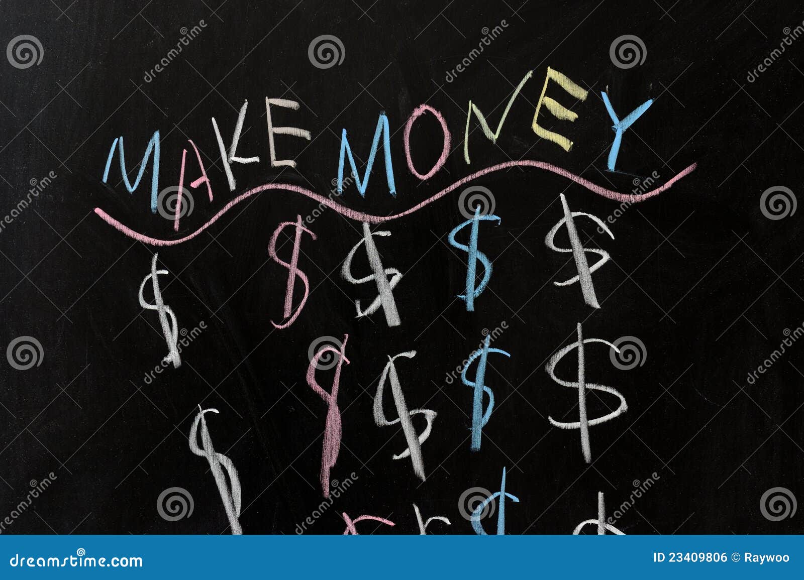 Make money stock photo. Image of drawing, script, finance - 23409806