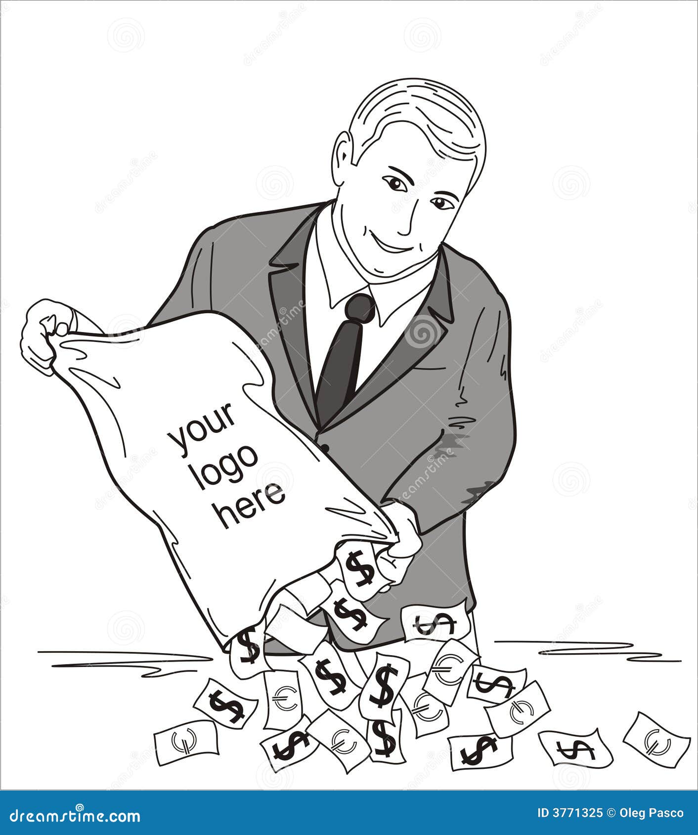 Make money stock vector. Illustration of banking, euro - 3771325