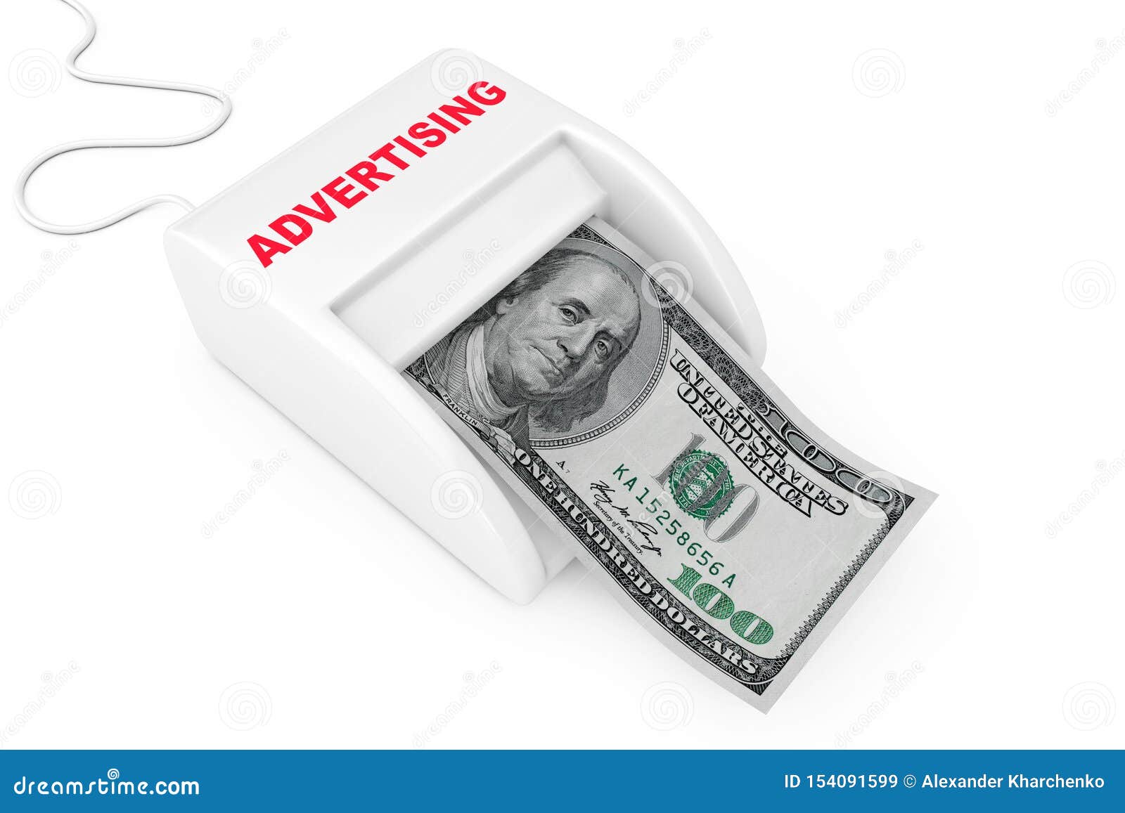 Make Money with Advertising Concept. Money Maker Advertising Machine ...