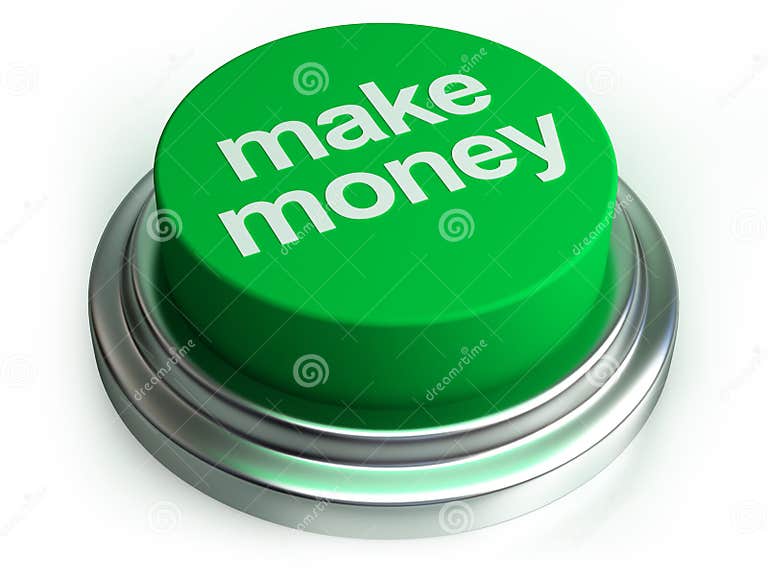 Make money button stock illustration. Illustration of offer - 20624317